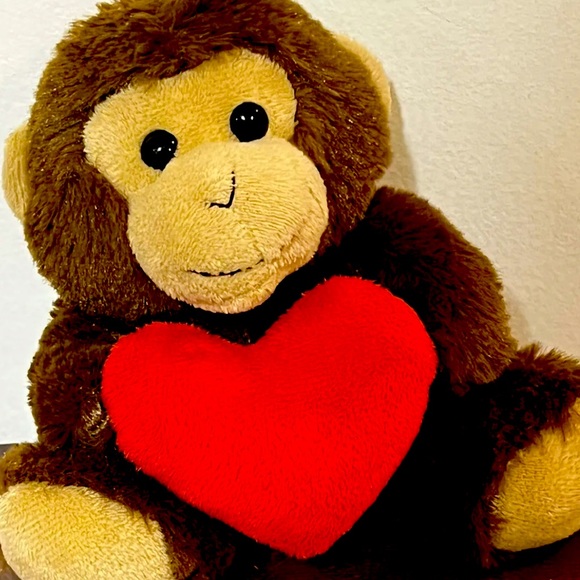 Toys | New Bayview Supply Monkey Holding Heart Plush Stuffed Animal ...